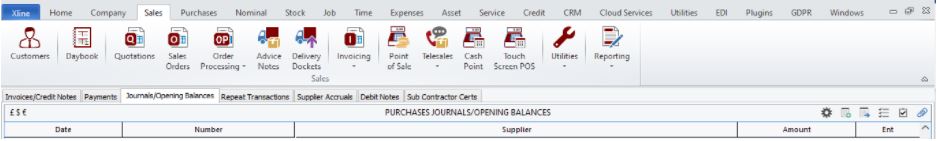 Entering Brought Forward Balances – Xline Hub