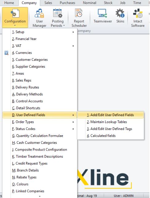 How to Create User Defined Fields – Xline Hub
