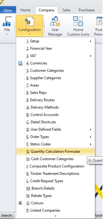 Quantity Calculation Formulae – Xline Hub