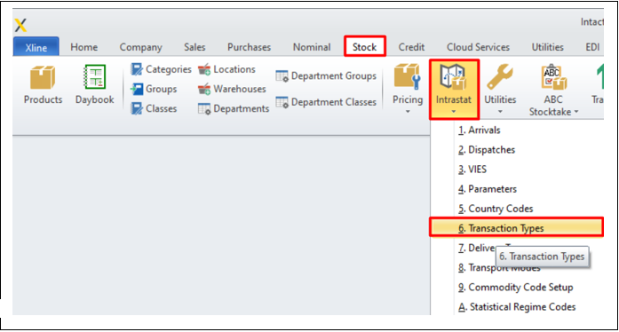 Customer Intrastat Transaction Code Guide – Xline Hub